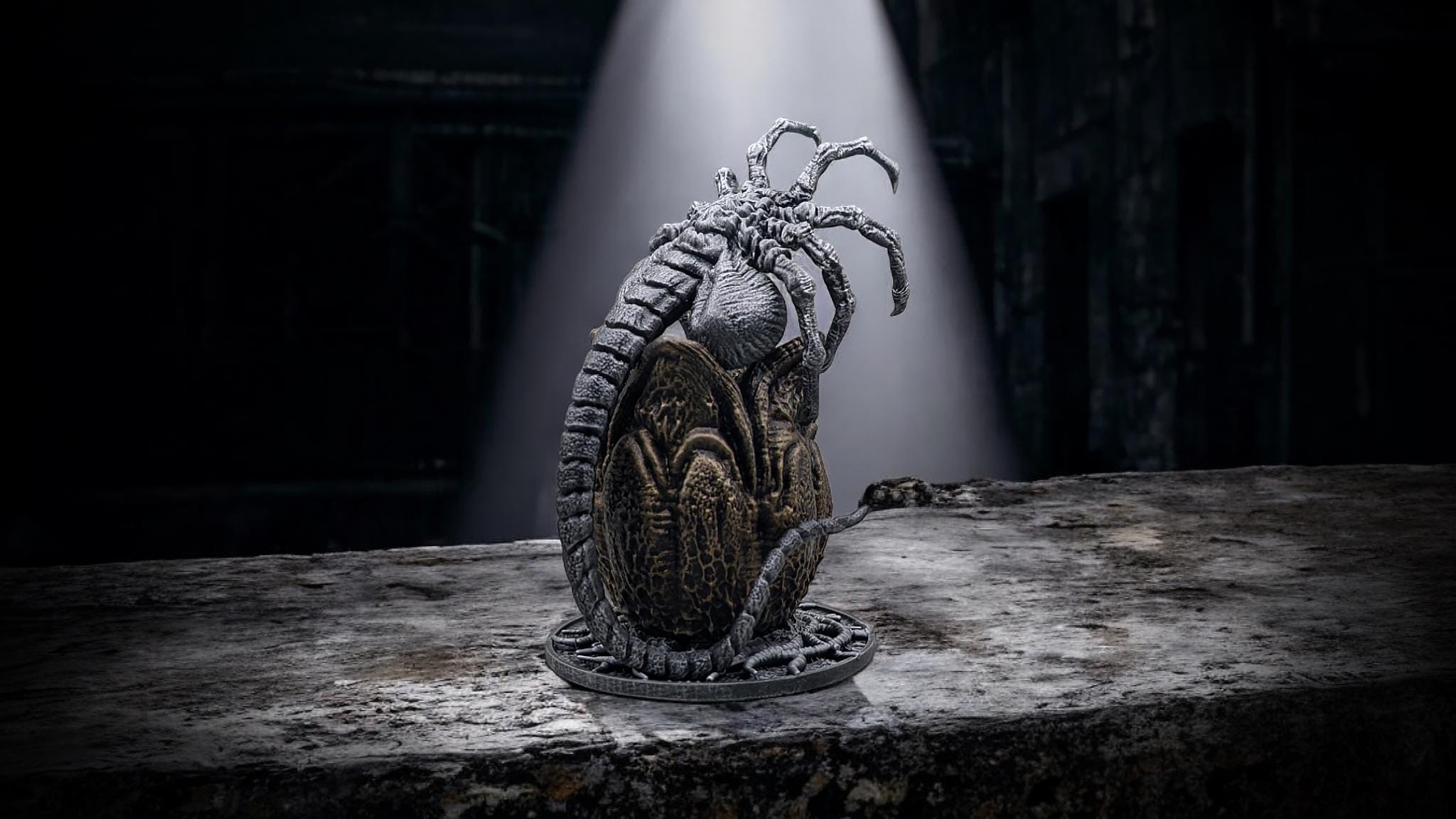 Facehugger Figure | Alien Statue | 3D Printed Facehugger Collectible ...