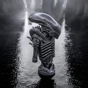 Xenomorph Bust | Alien 3D Printed Statue Figure, Gamer Gift, Game Room ...