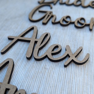 MDF Name Signs | Wedding Place Names | Table Decorations | Special ...