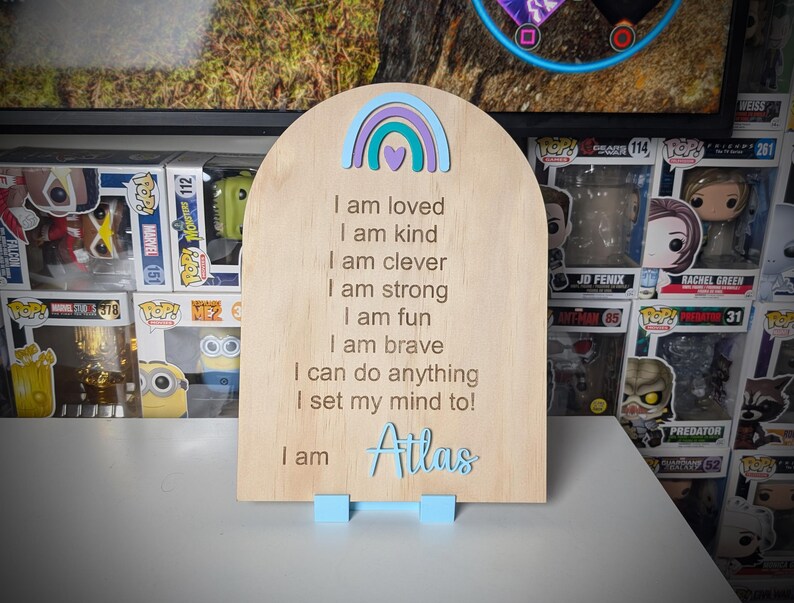 Personalized Affirmation Sign for Kids | Custom Name Plaque ...