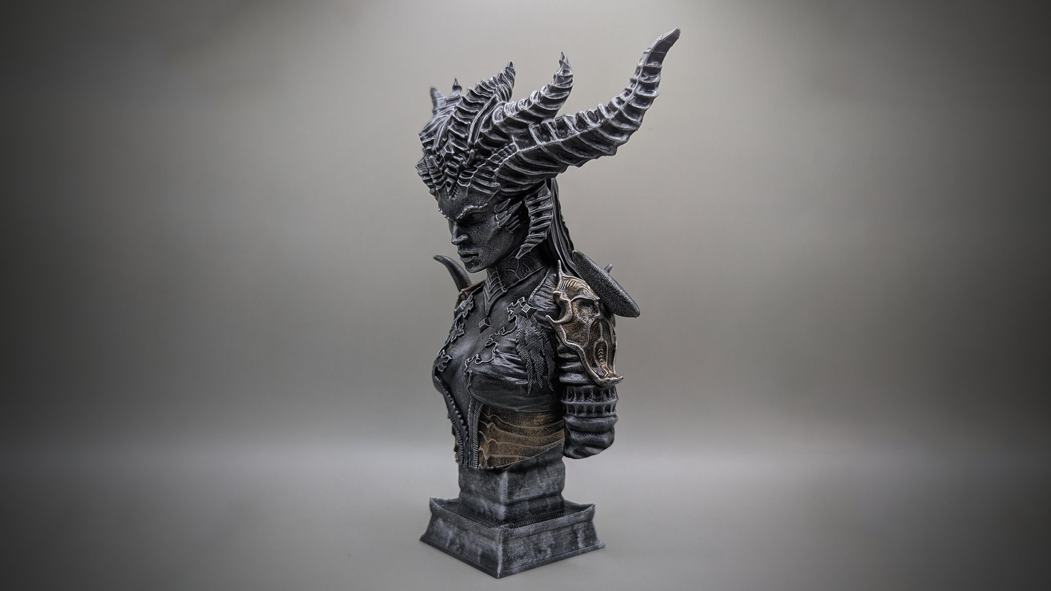 Lilith Bust 3D Printed Diablo Statue Art, 3d Print, Home Gamer Fantasy ...