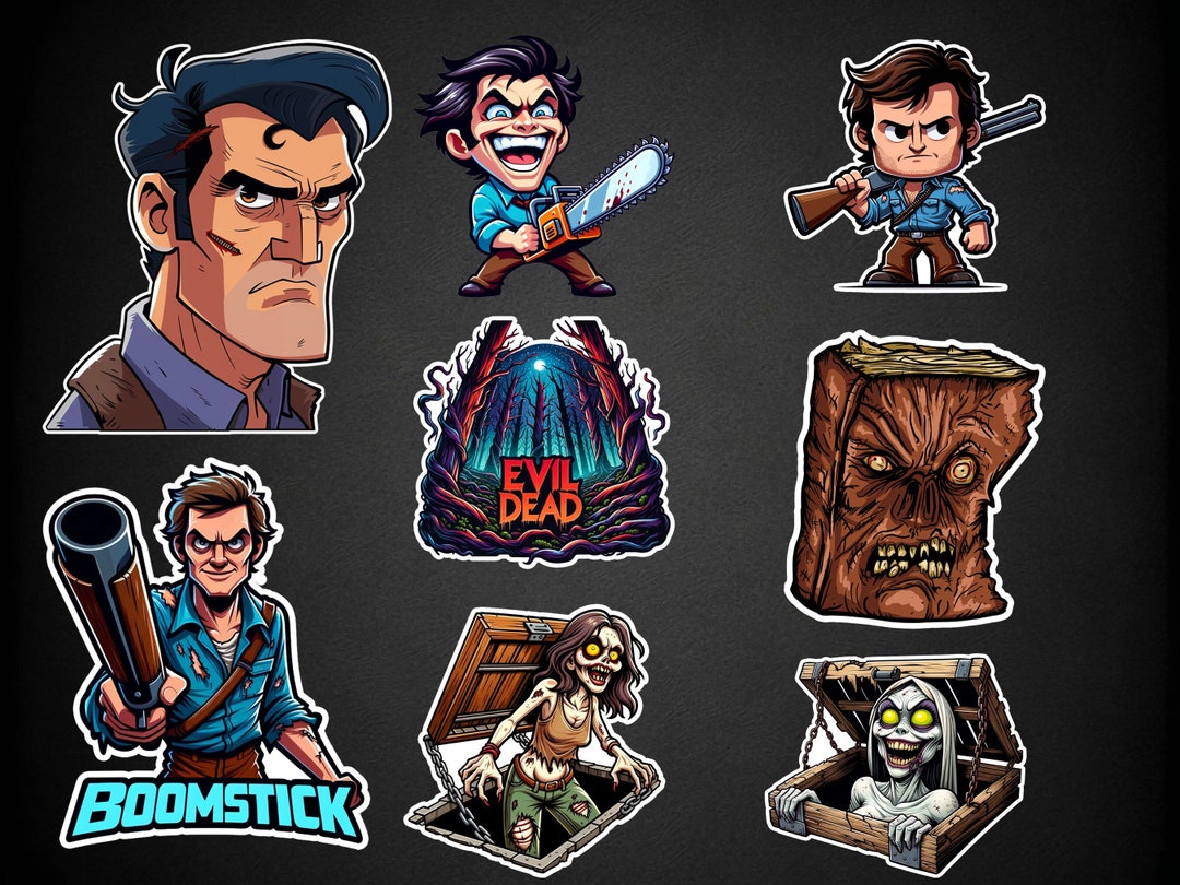 Evil Dead Stickers | Ash Williams Sticker | Deadite Vinyl | Laptop ...