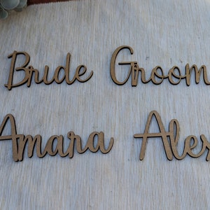 MDF Name Signs | Wedding Place Names | Table Decorations | Special ...