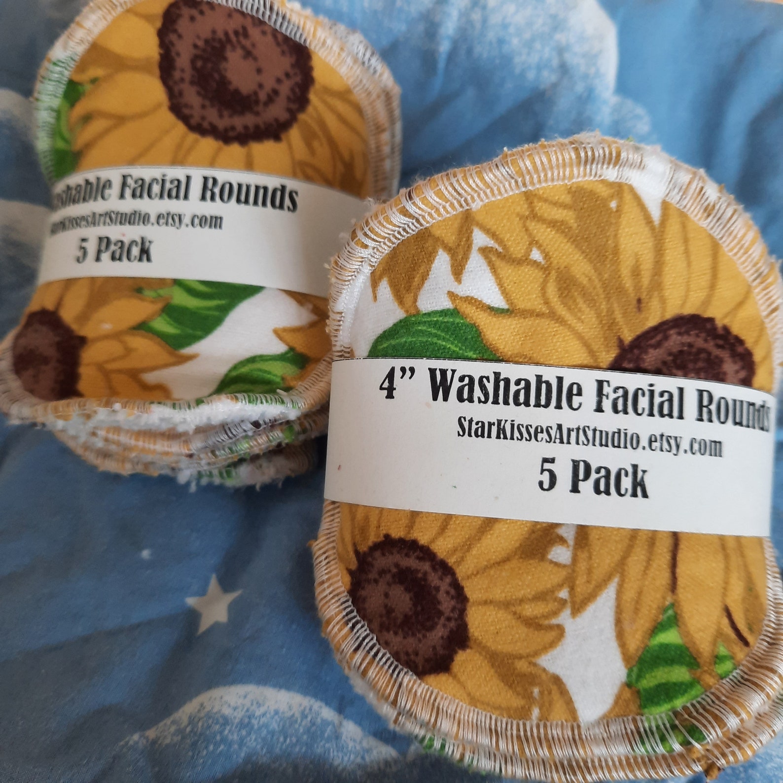 Washable Reusable Facial Rounds, Flannel Rounds, Terry Cloth for Face ...