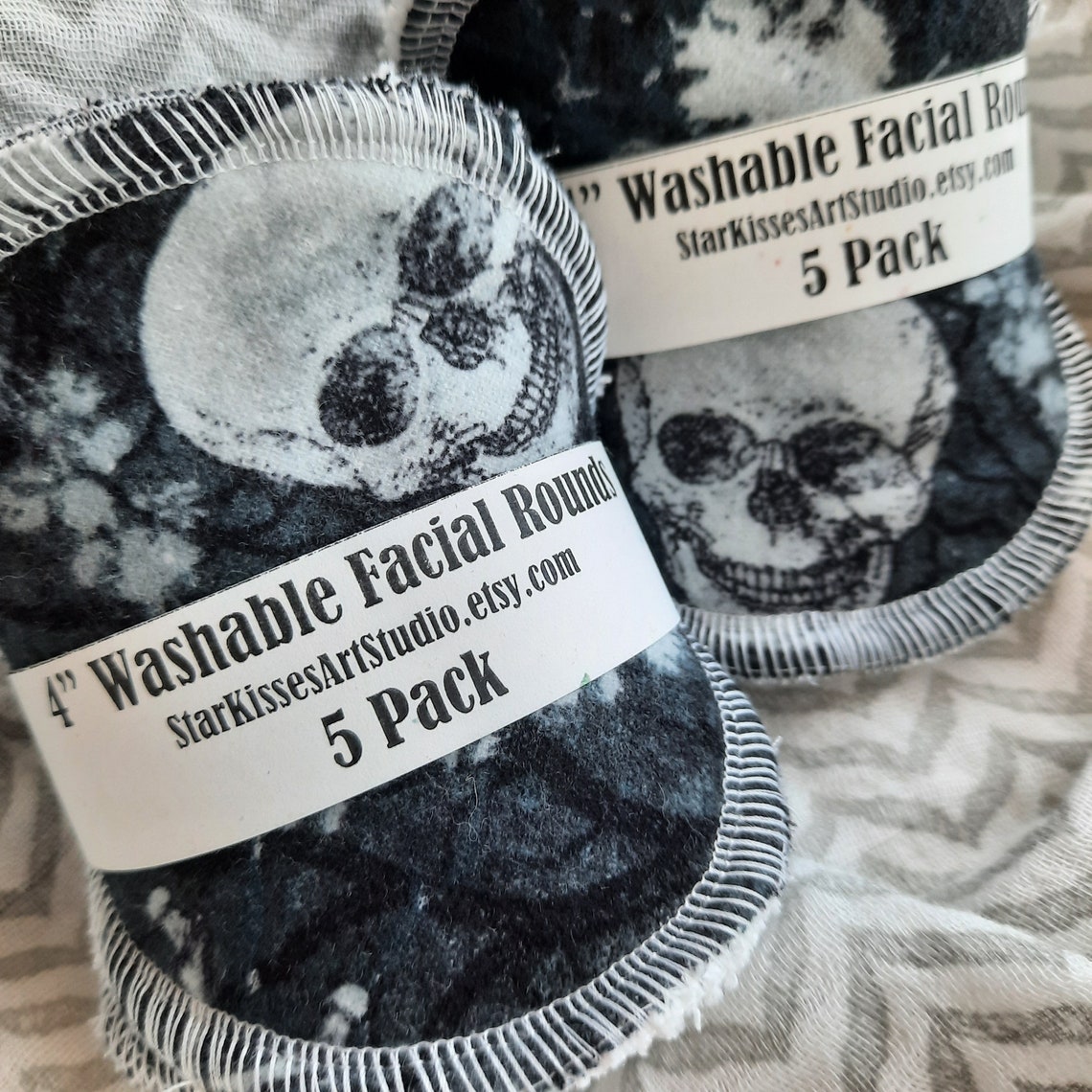 Washable Reusable Facial Rounds, Flannel Rounds, Terry Cloth for Face ...