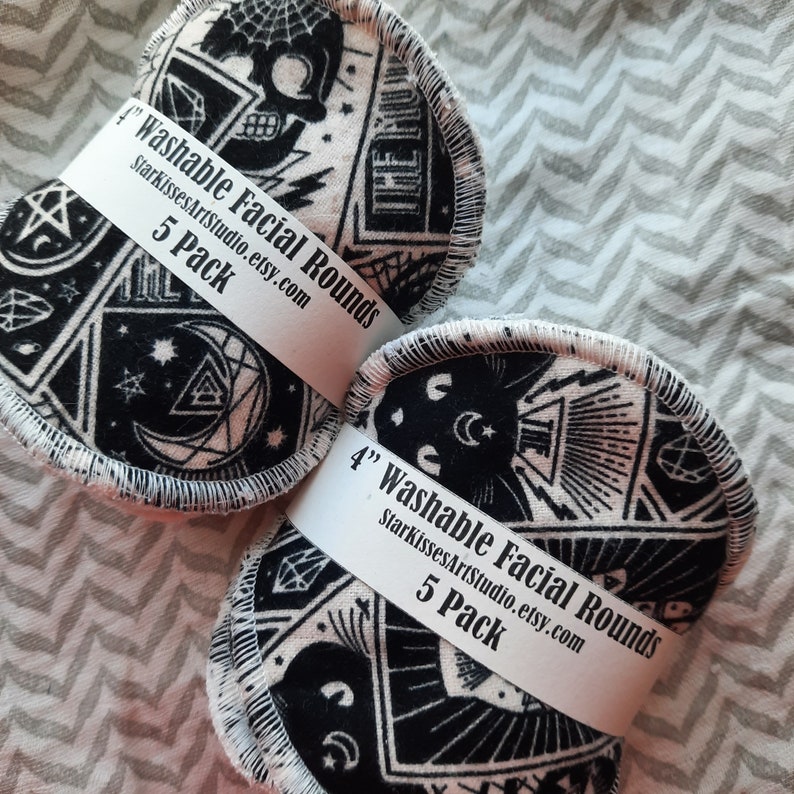 Washable Reusable Facial Rounds, Flannel Rounds, Terry Cloth for Face ...