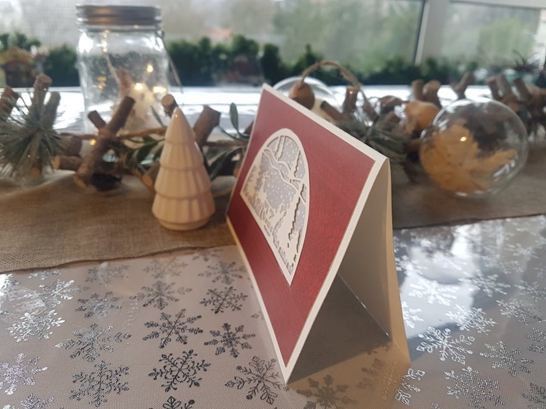 Christmas Window Card - Etsy