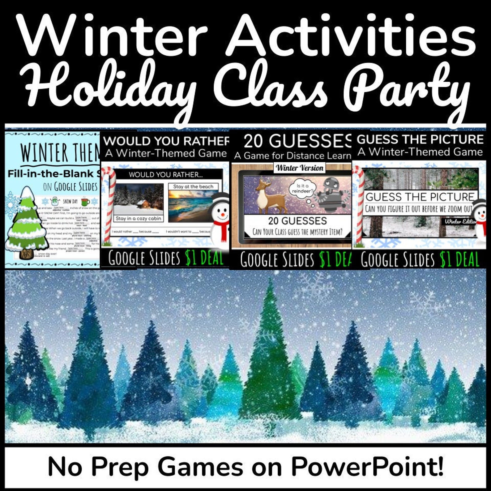 Classroom Games | Holiday Party Activities - Etsy