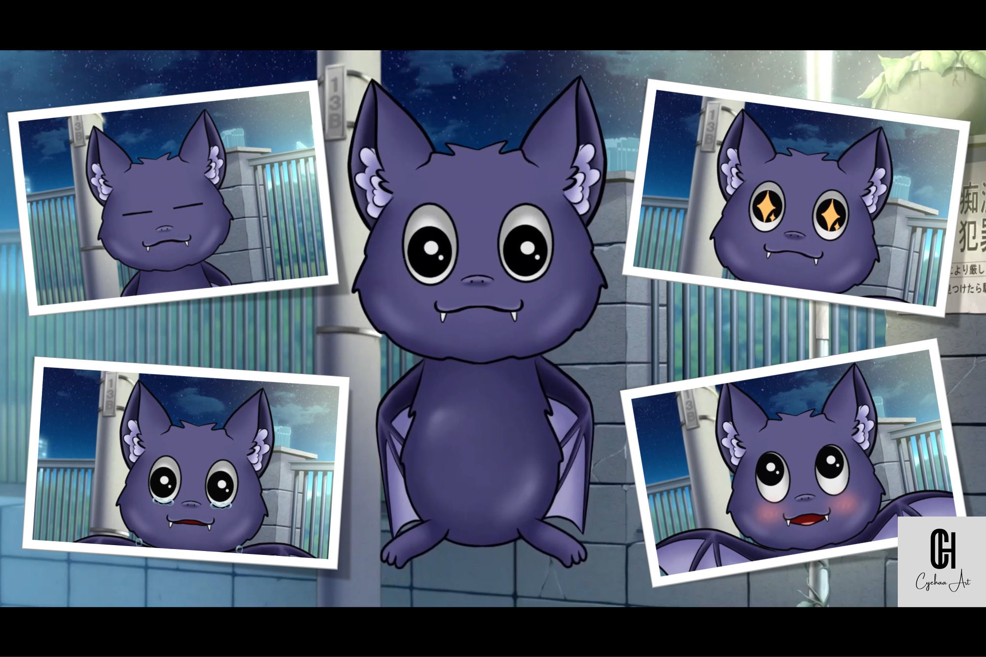 Bat - Live2d Avatar Fullbody / Fully Rigged | Vtuber Model | Ready to ...