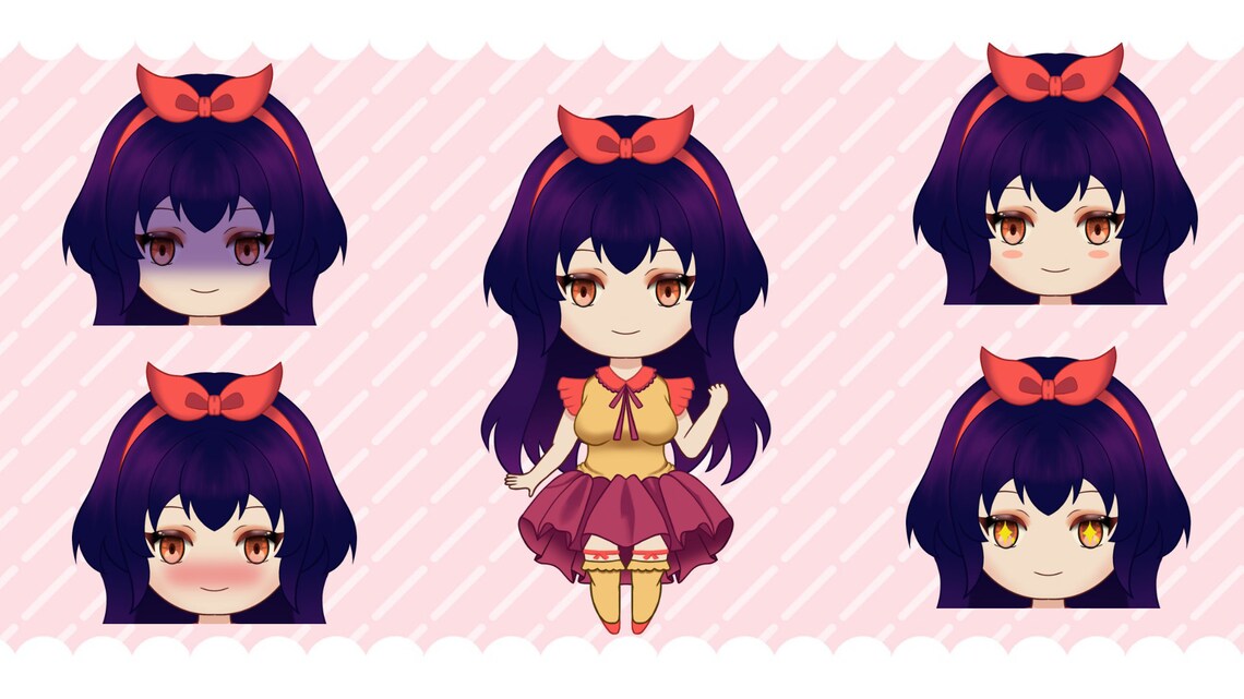 Chibi Vtuber Model for Adoption fully Rigged Ready for Use - Etsy