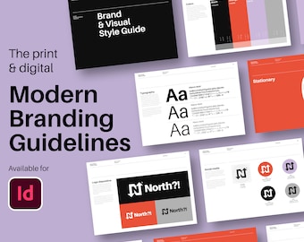 Brand Guidelines Template Adobe Indesign Template Brand Style Guide ...