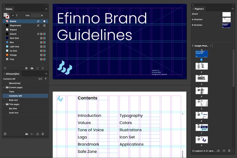Brand Guidelines Template | Adobe Indesign Template | Brand Strategy ...