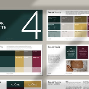Brand Guidelines Template | Adobe Indesign Template | Brand Style Guide ...