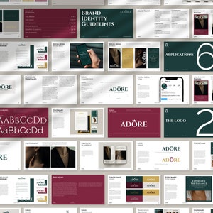 Brand Guidelines Template | Adobe Indesign Template | Brand Style Guide ...