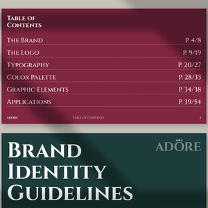 Brand Guidelines Template | Adobe Indesign Template | Brand Style Guide ...