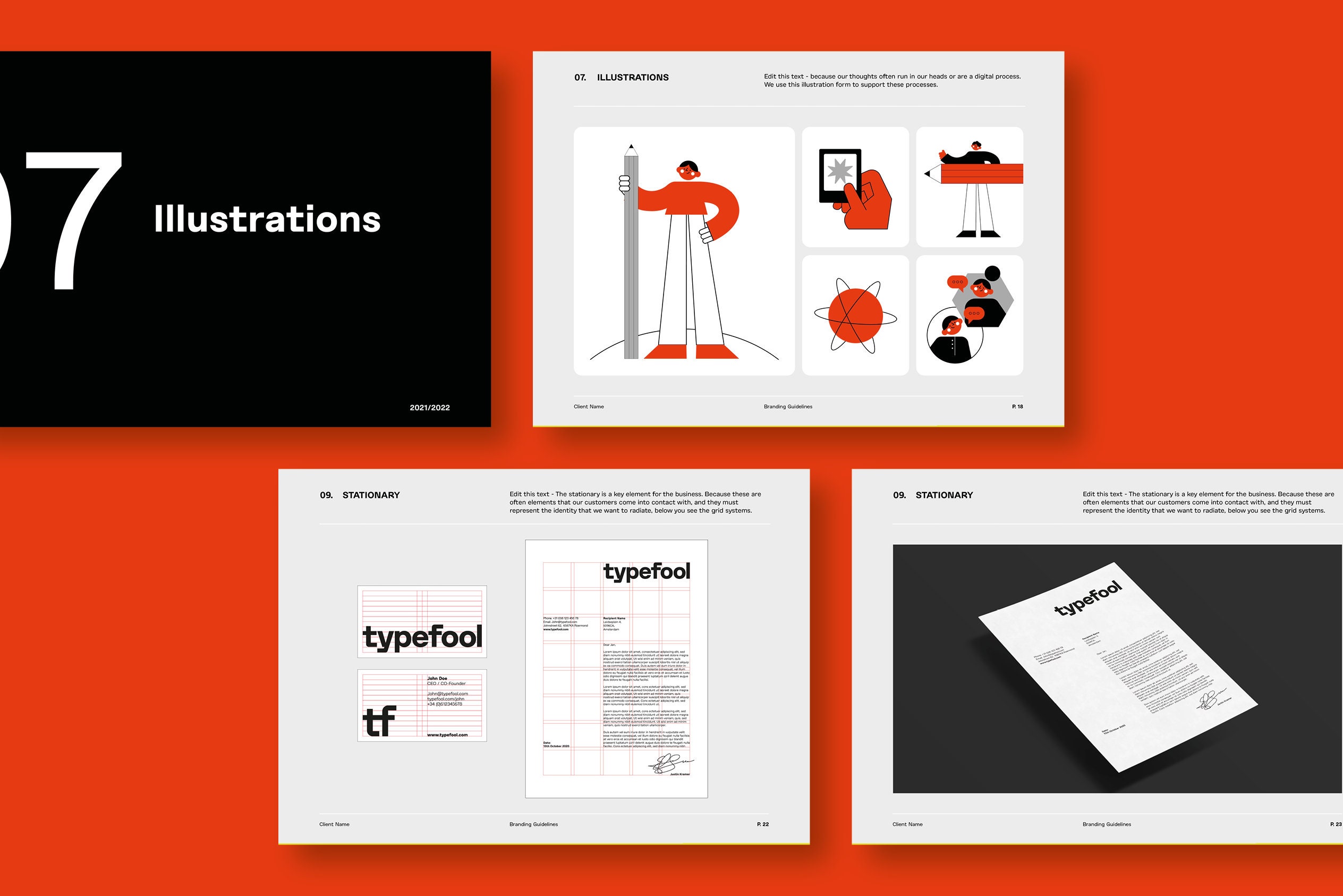 Brand Guidelines Template Adobe Indesign Template Brand Style Guide ...