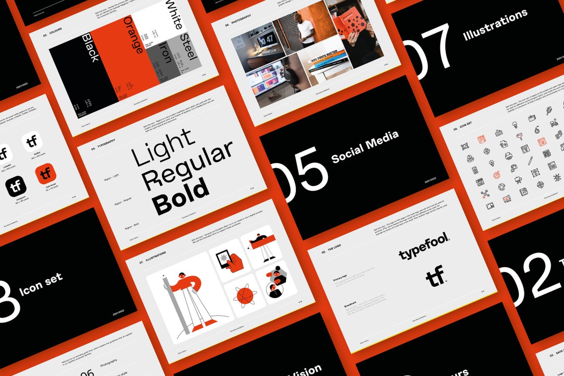 Brand Guidelines Template | Adobe Indesign Template | Brand Style Guide ...