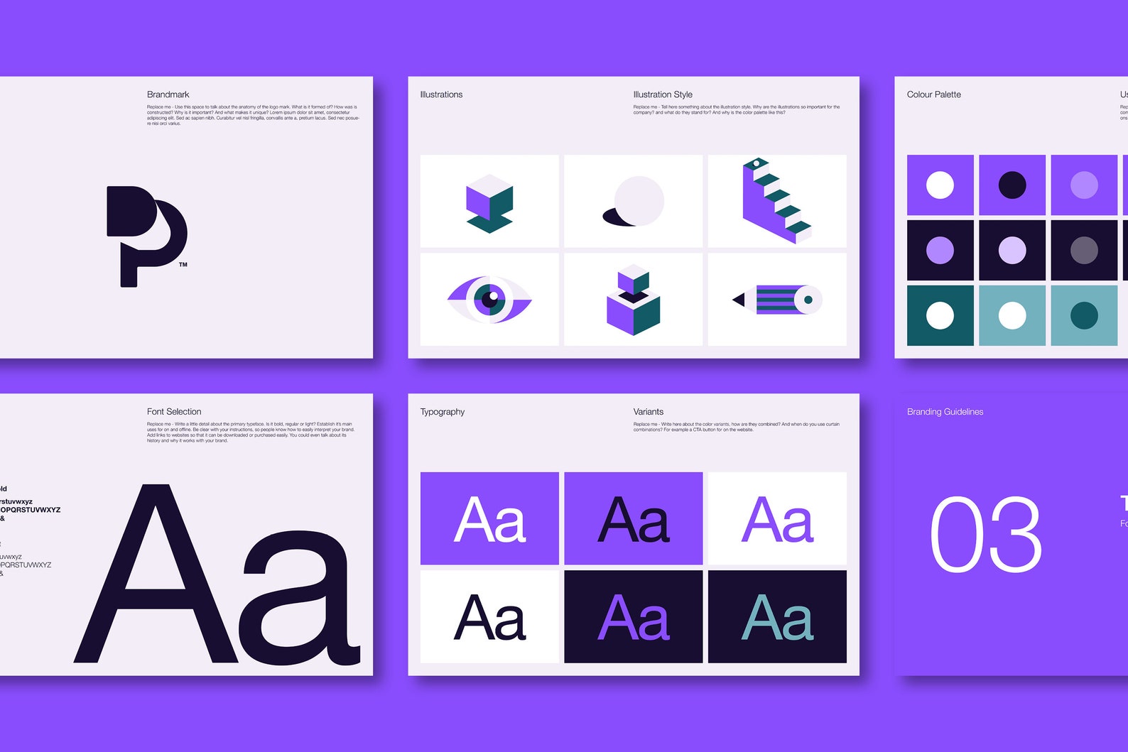 Brand Guidelines Template | Adobe Indesign Template | Brand Style Guide ...