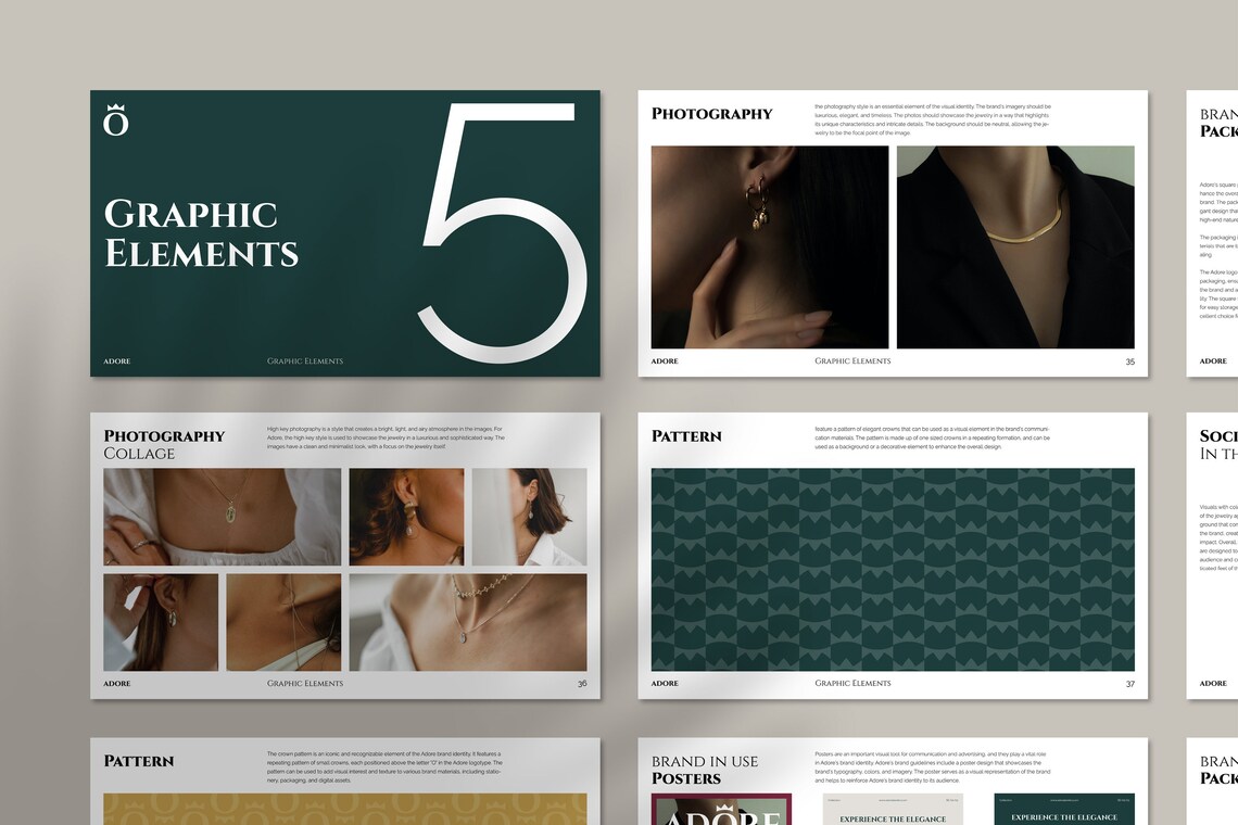 Brand Guidelines Template | Adobe Indesign Template | Brand Style Guide ...