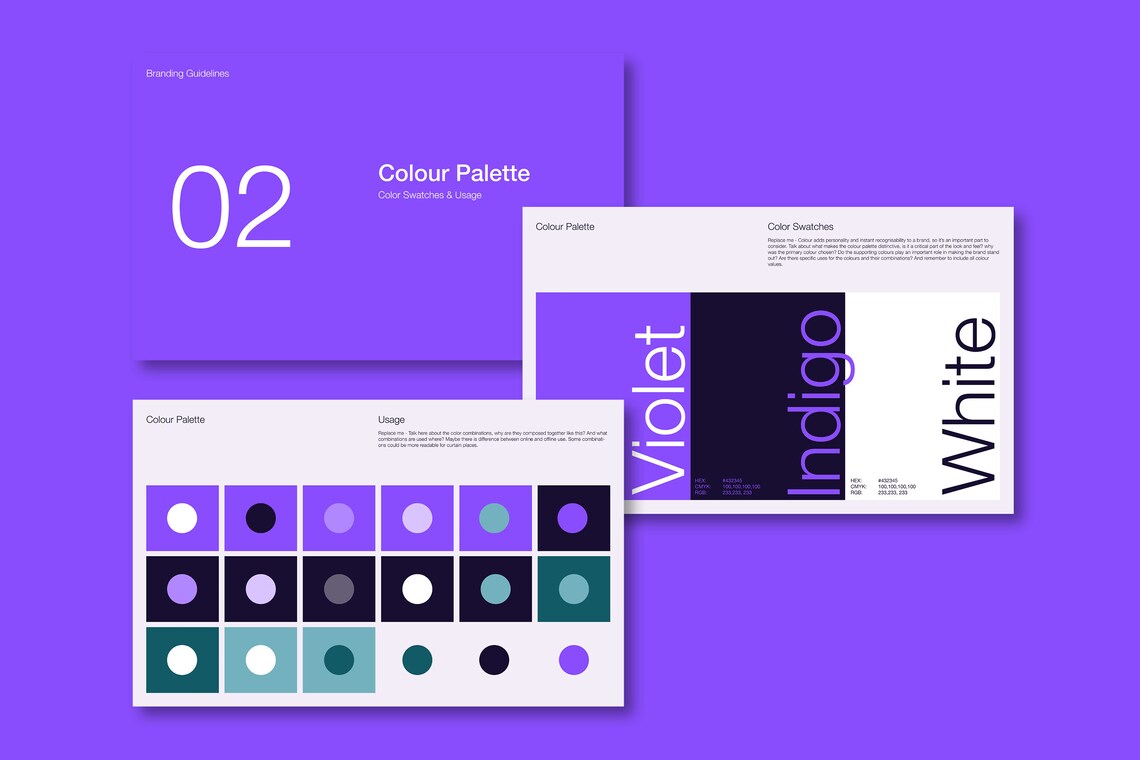 Brand Guidelines Template | Adobe Indesign Template | Brand Style Guide ...