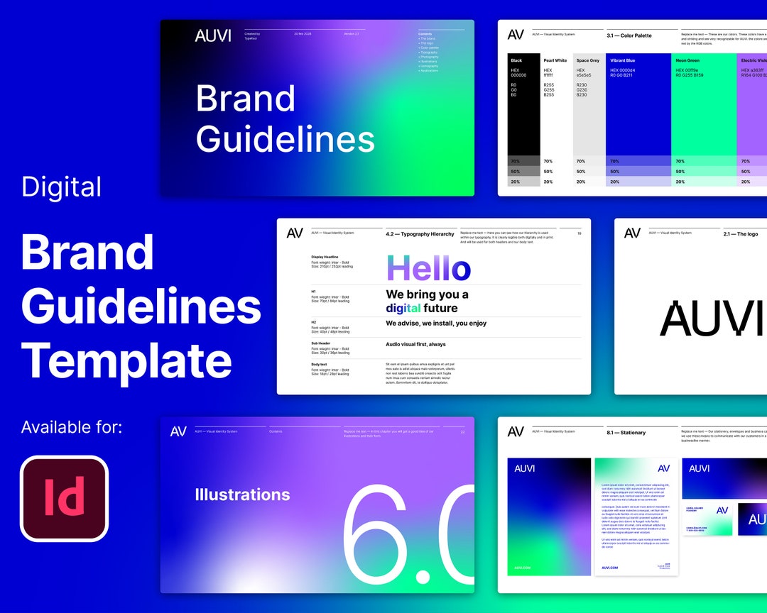Absolute Brand Guidelines Template Adobe Indesign Template Brand ...