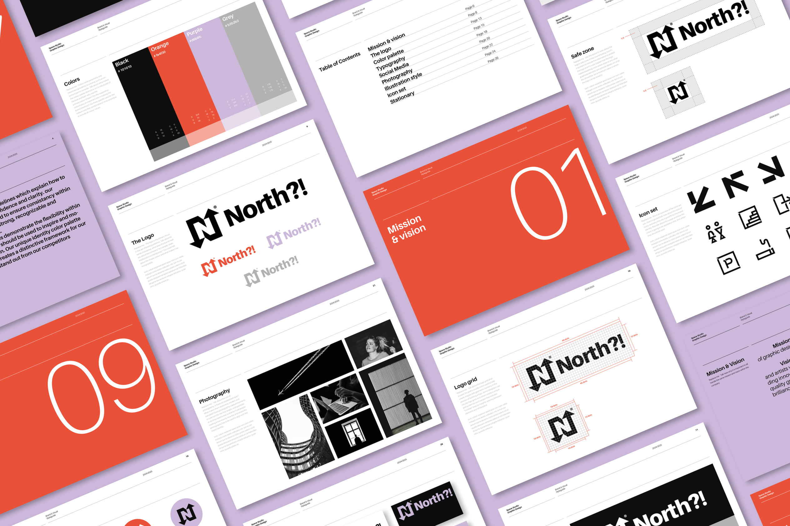 Modern Brand Guidelines Template Adobe Indesign Template Brand Book ...