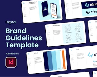 Brand Guidelines Template Adobe Indesign Template Brand Style Guide ...