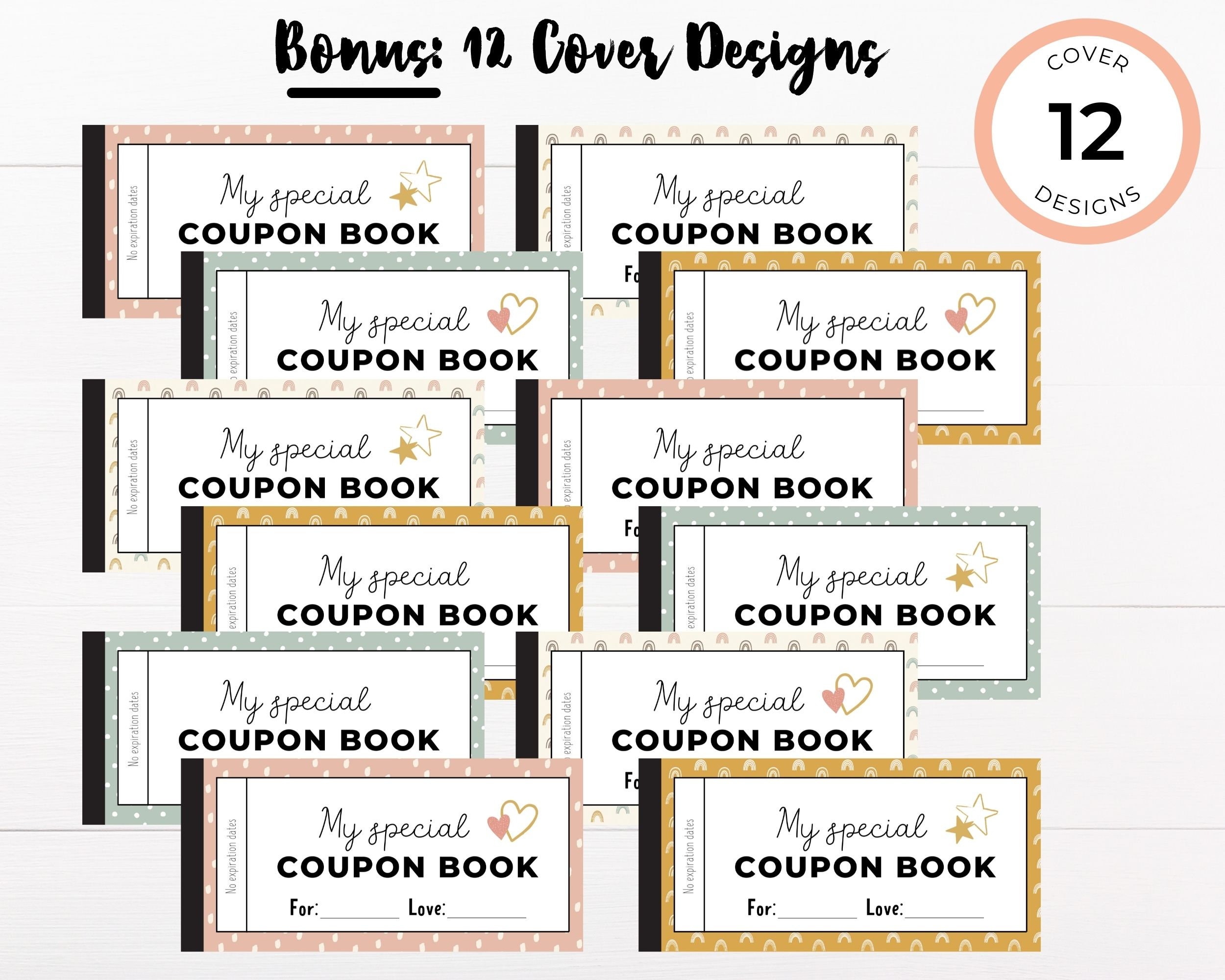 Coupon Book for Kids, Printable Coupon Book, Coupon Template, Love ...