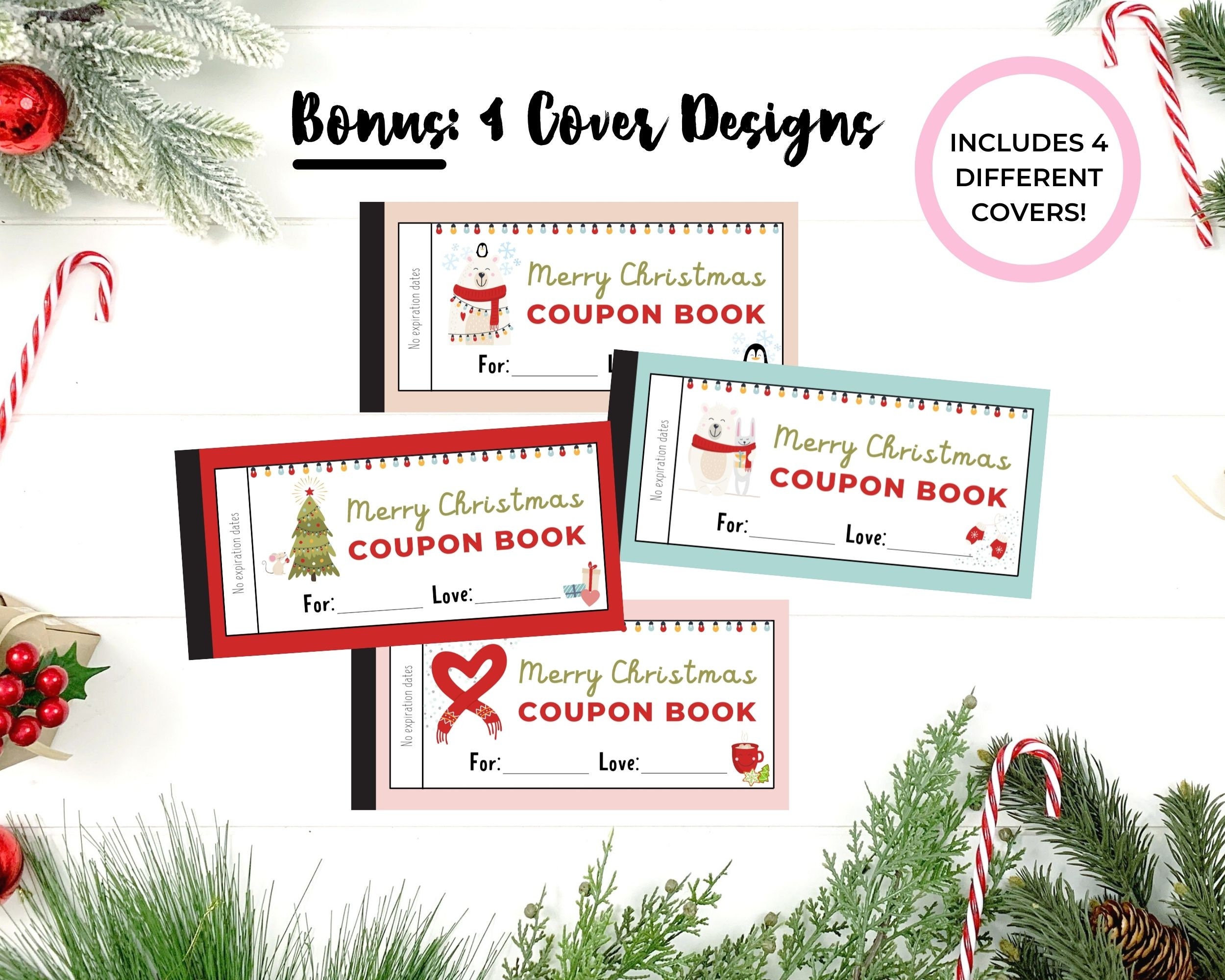 Printable Christmas Coupon Book | Kids Coupon Book | Christmas Coupons ...