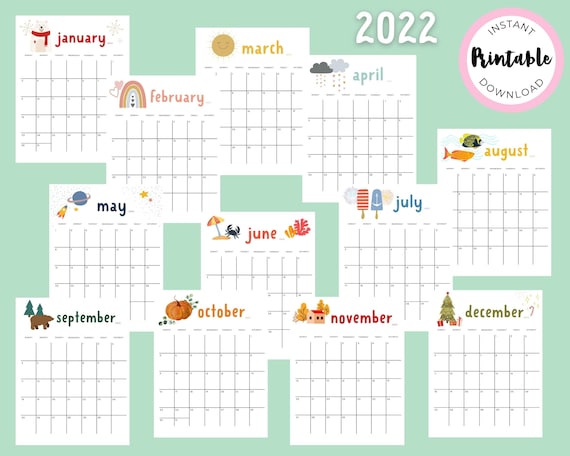 March 2022 Calendar Printable For Kids