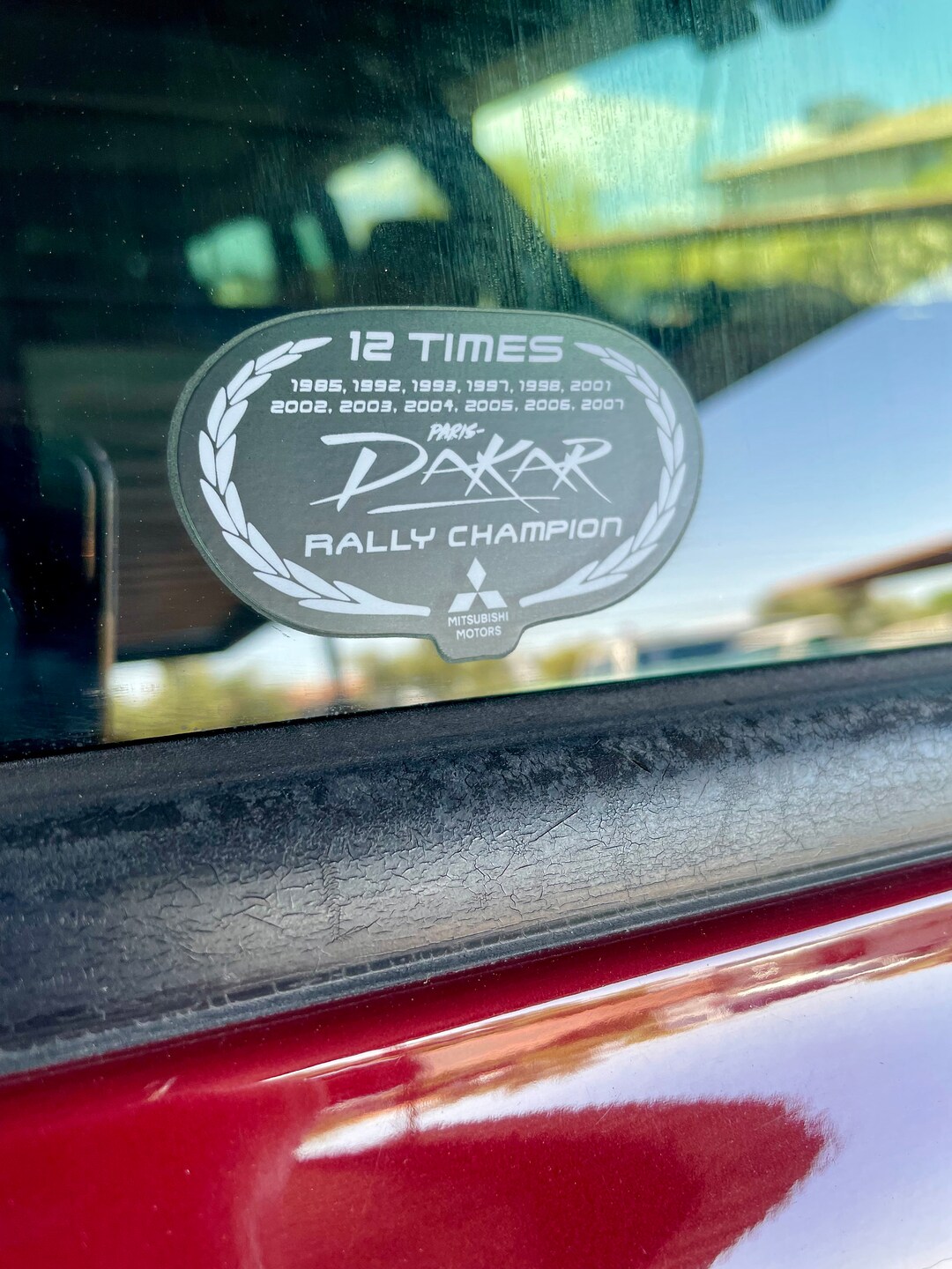 12 Times Rally Champion Mitsubishi Montero/pajero Updated OEM Decal ...