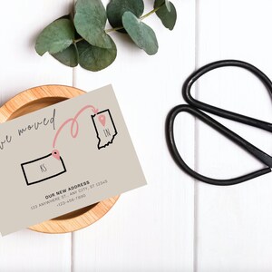 Moving Announcement Card - Custom Order | New Address Card | We've ...