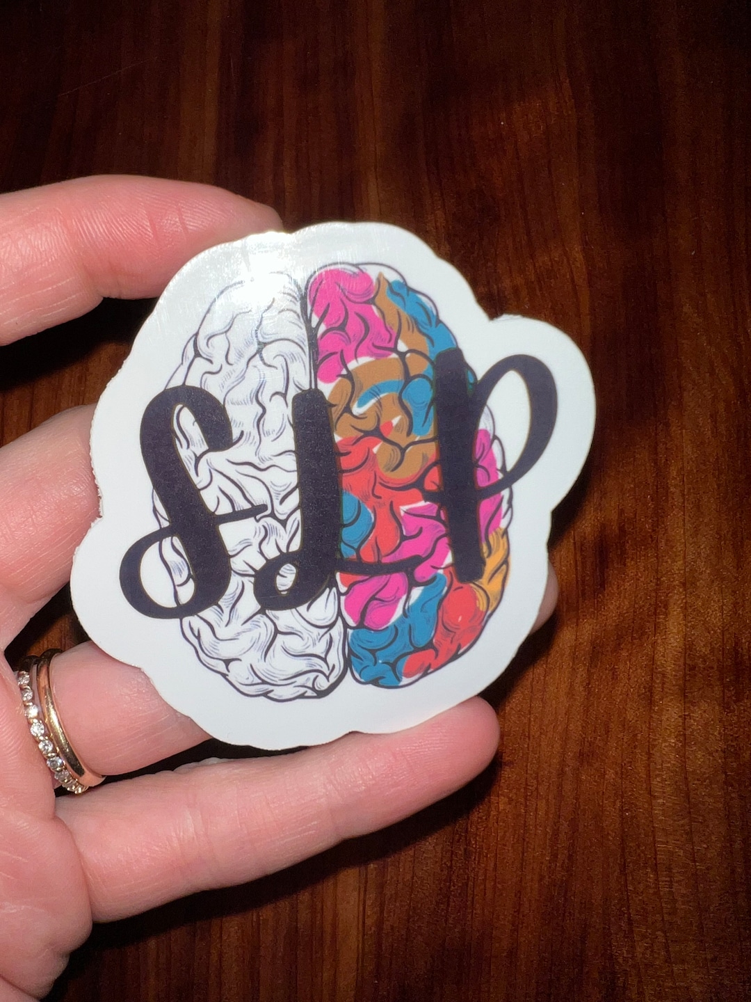 Speech Therapy Sticker Neuro SLP Sticker Floral Brain Speech Language ...