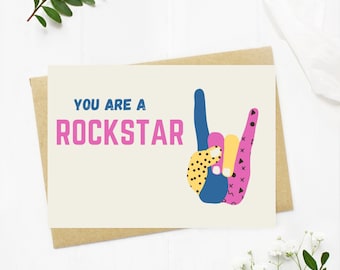 Rockstar Thank You - Etsy
