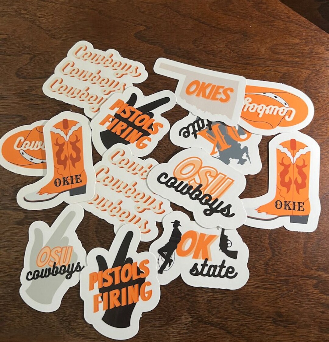OSU Cowboys Stickers Oklahoma State University Vinyl - Etsy