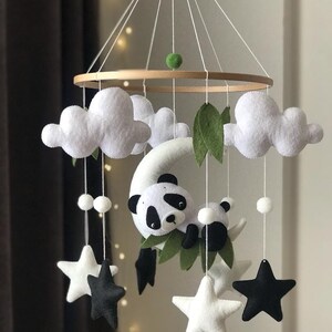 Panda Mobile for Nursery Panda Theme Nursery Panda Baby Shower ...