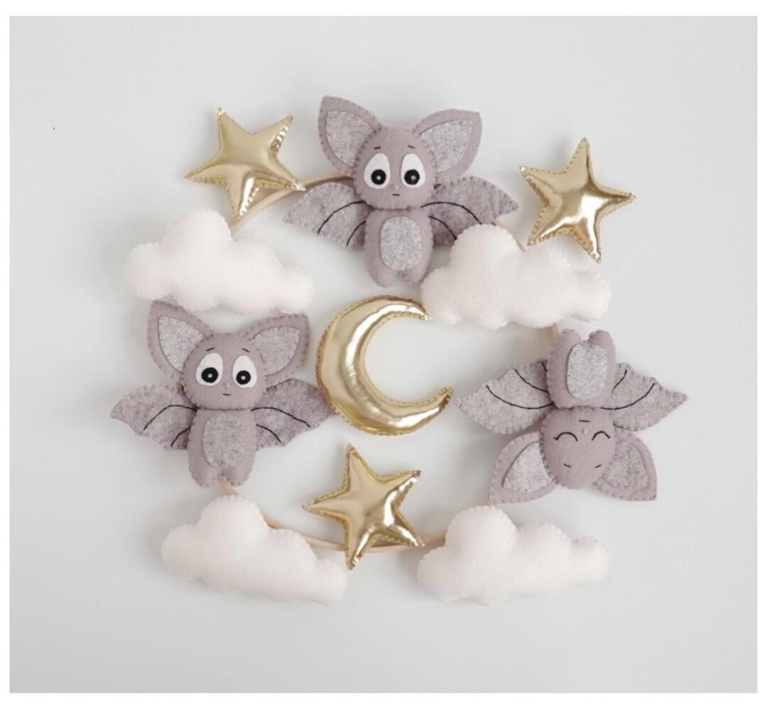 Bat Mobile Baby Crib Mobile Bat Halloween Mobile Bat Theme Nursery ...