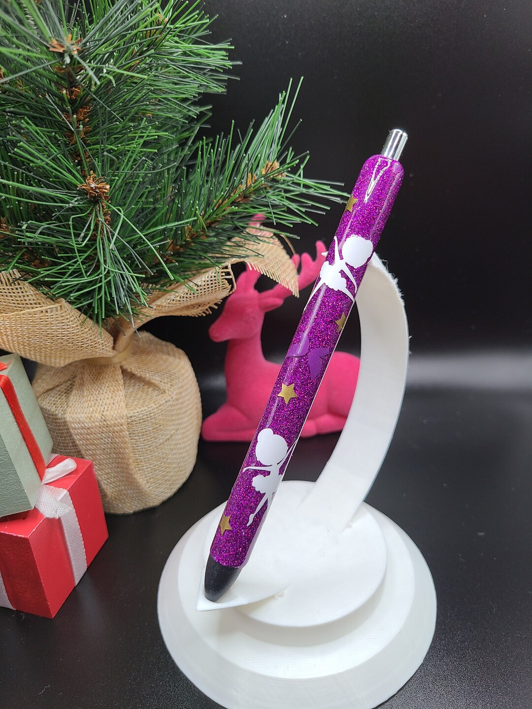 Dance Pen Christmas Ballerina Glitter Pen. - Etsy