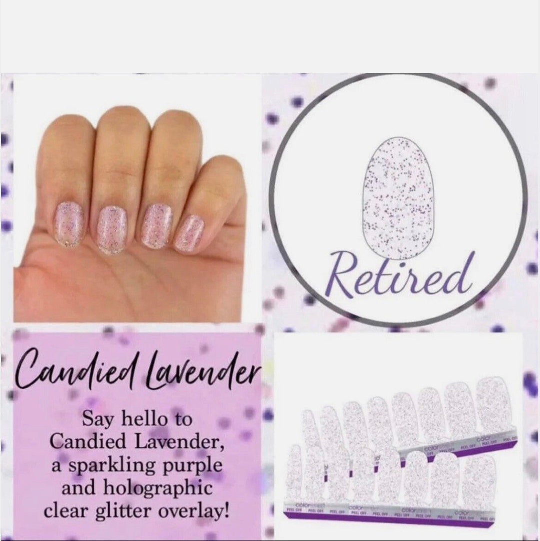 Color Street Candied Lavender Retired . Hard to Find Nail Polish Strips ...