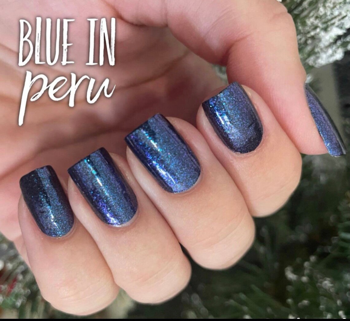 Color Street Blue in Peru Retired. Hard to Find Nail Polish Strips - Etsy