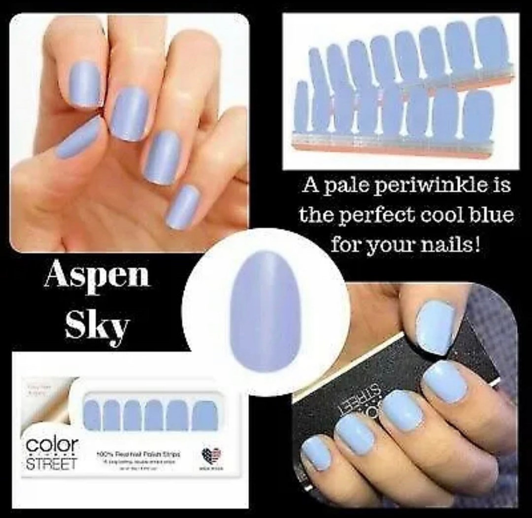 Color Street Aspen Sky. Hard to Find Nail Polish Strips - Etsy