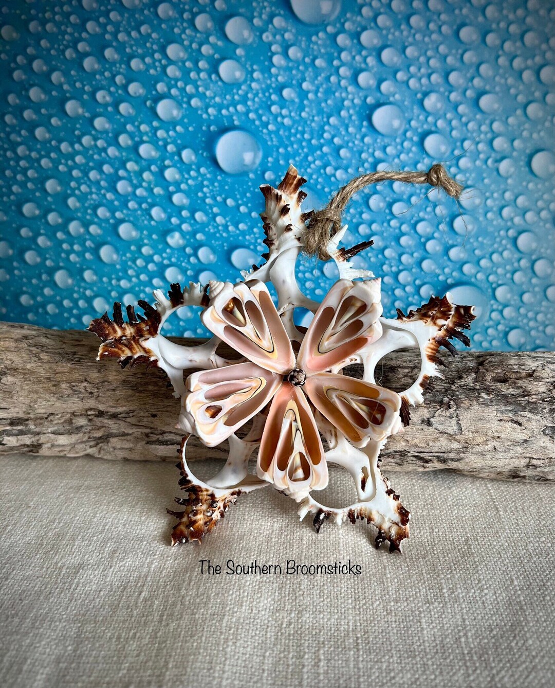 Coastal Seashell Snowflake Star Ornament "cruella" - Etsy