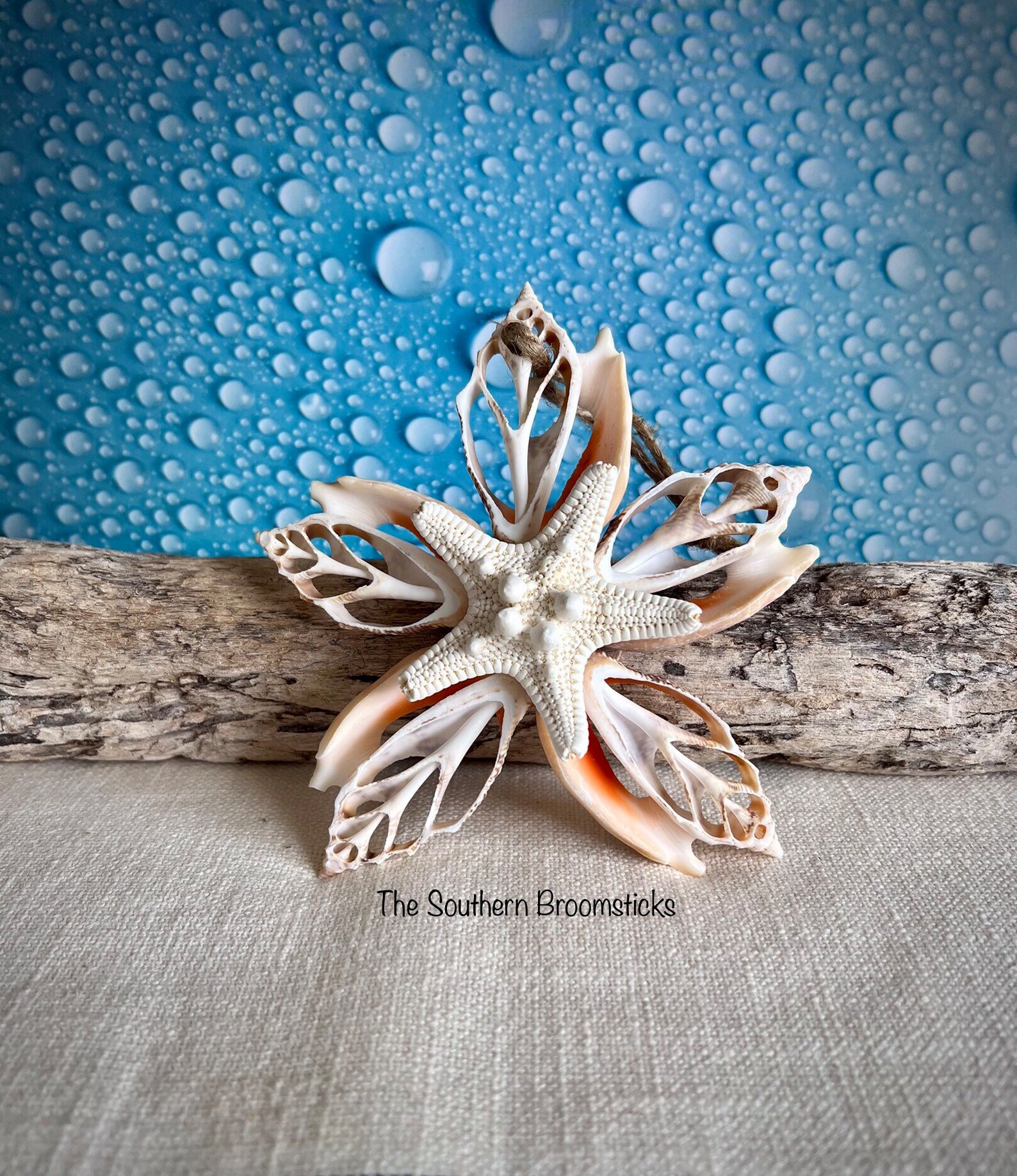 Coastal Seashell Snowflake Starfish Ornament - Etsy