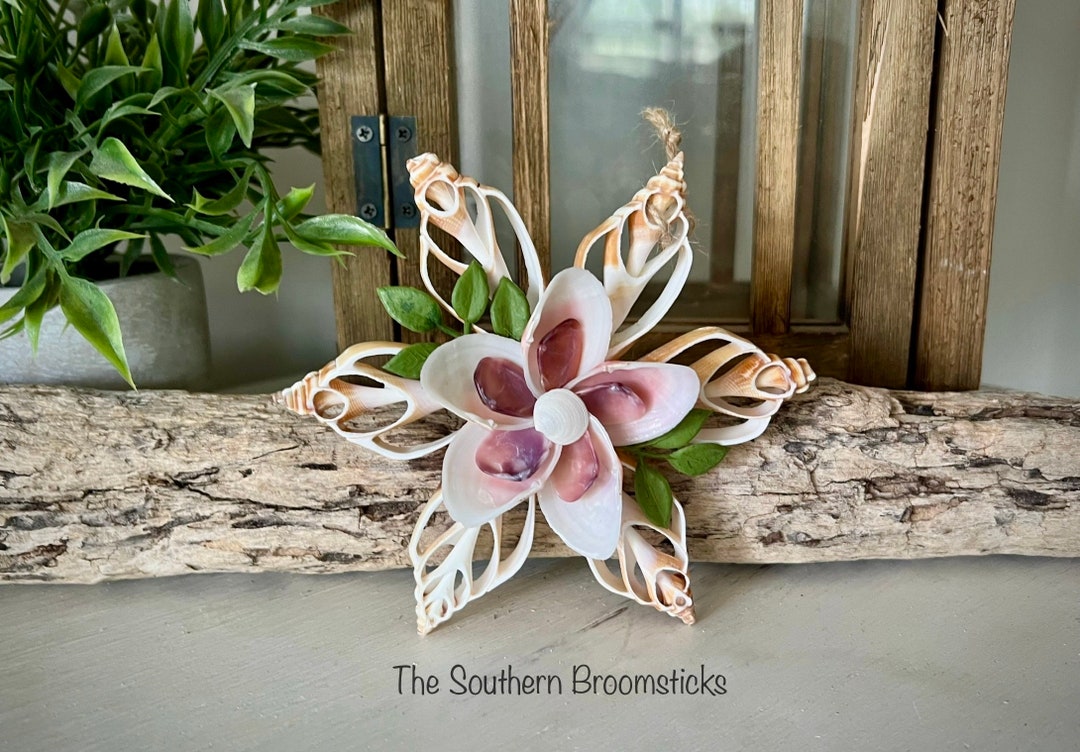 Coastal Seashell Flower Ornament - Etsy