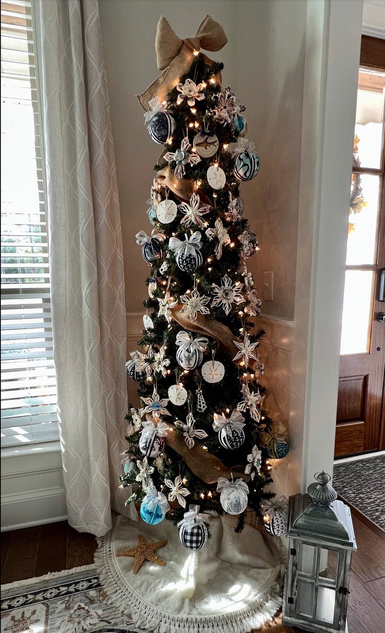 Coastal Seashell Snowflake Star Ornament "cruella" - Etsy