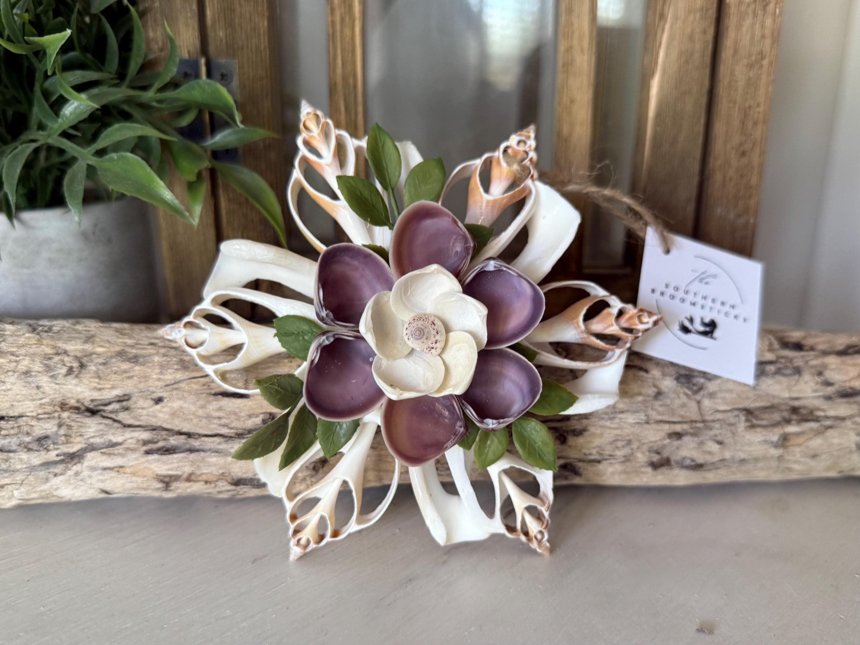 Coastal Seashell Flower Ornament "tallulah" - Etsy