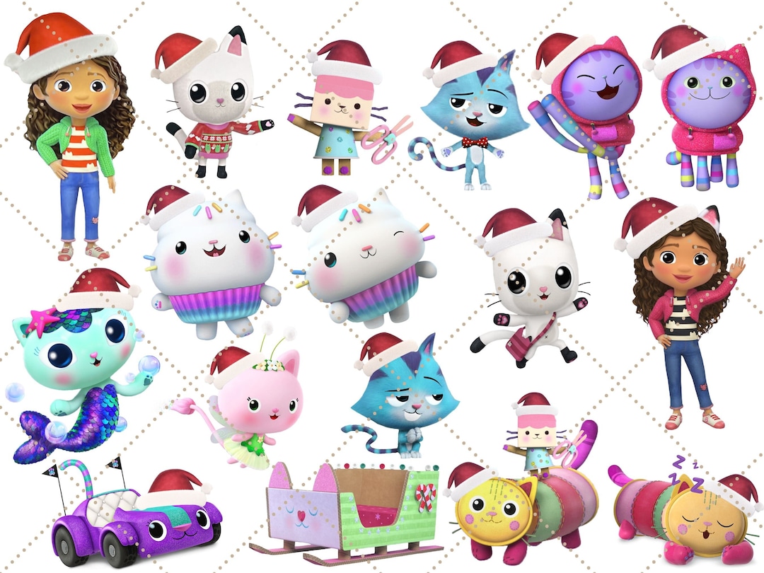 Gabby's Dollhouse Christmas Pngs, Gabby's Dollhouse Christmas, Gabbys ...