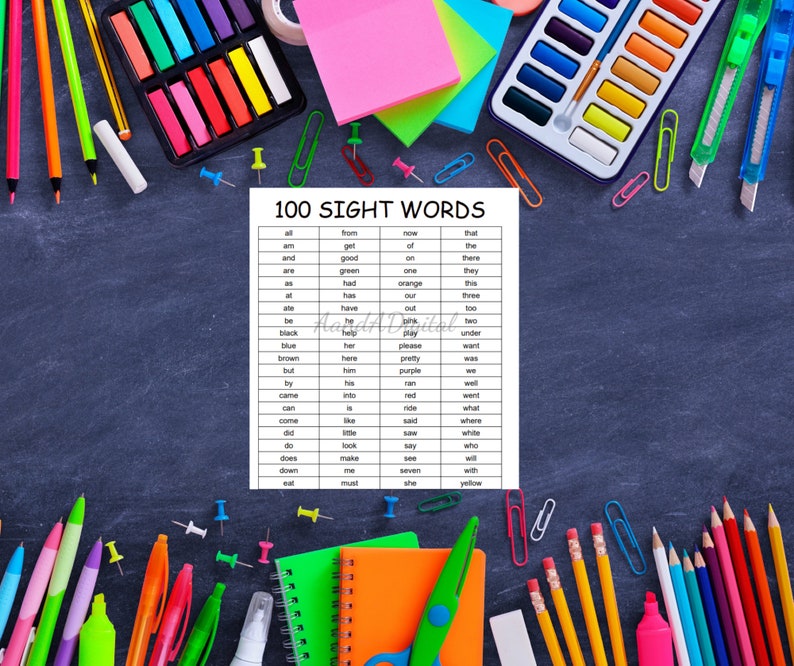 Sight Word Worksheets Kindergarten Sight Words Sight Word Activities ...