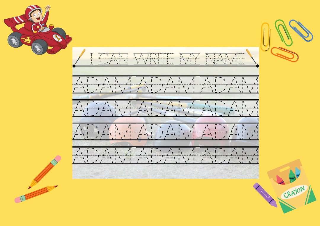 Practice Name Tracing. Personalize Boy's Handwriting Traceable ...