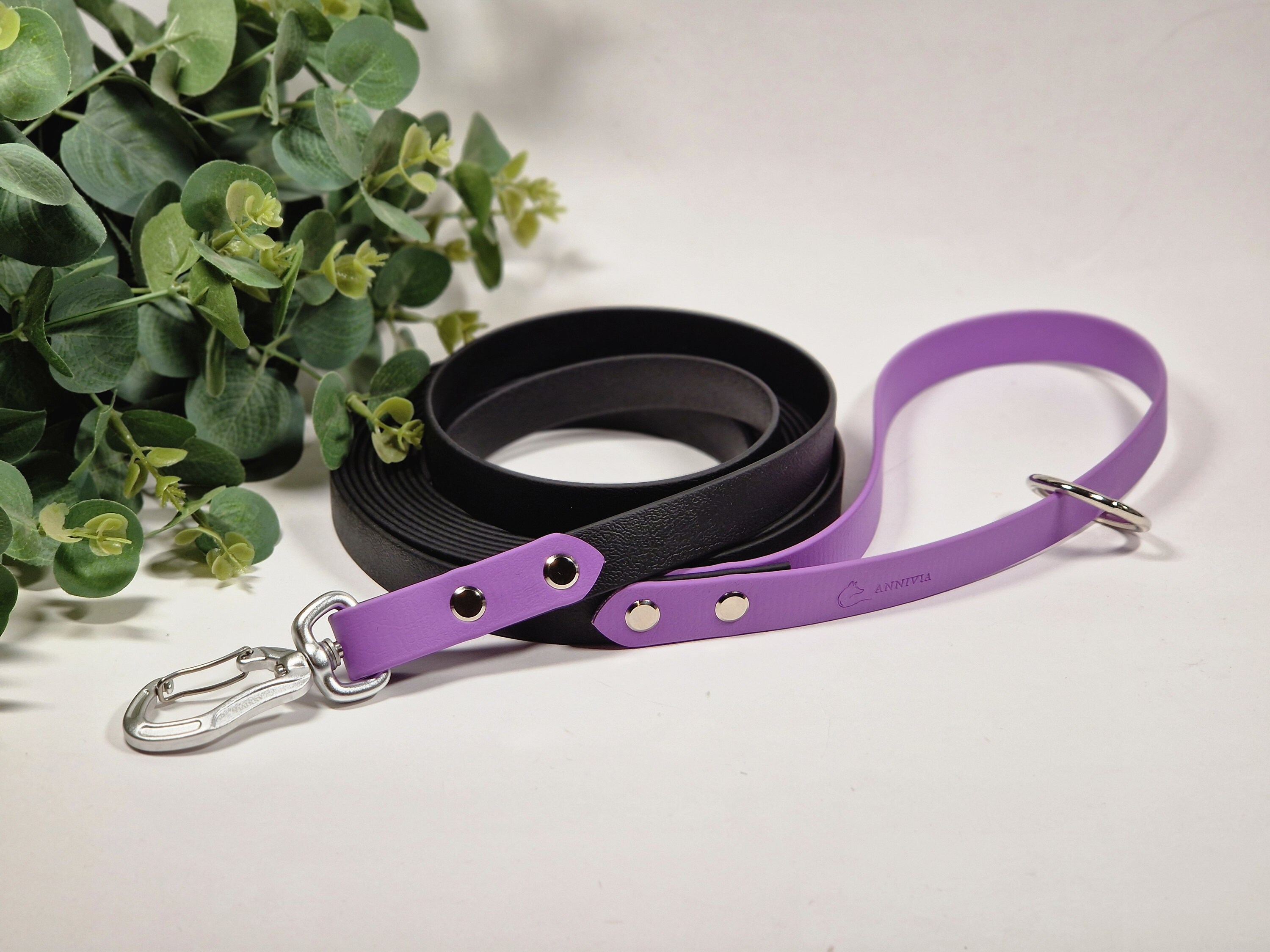 Biothane Dog Leash, Duo Tone, 20mm Wide, Various Colors, Vegan, Easy ...